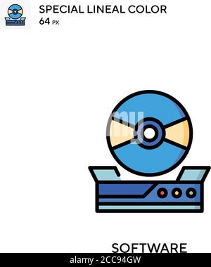 Software Special lineal color vector icon. Illustration symbol design ...