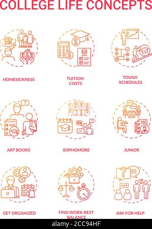 Homesickness red gradient concept icon Stock Vector Image & Art - Alamy