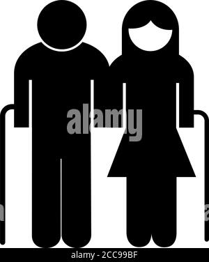 couple of grandparents avatars characters vector illustration design ...