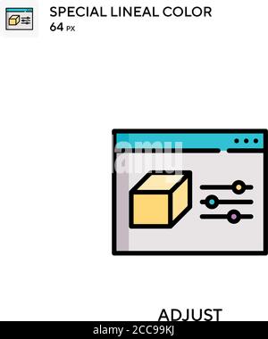 Adjustment Special lineal color icon. Illustration symbol design ...