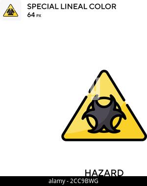 Biohazard Special lineal color vector icon. Illustration symbol design ...