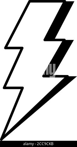 ray thunder power sticker icon Stock Vector Image & Art - Alamy