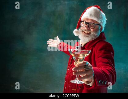 lets have fun on retro party. disco ball decoration. lovely girl with ...