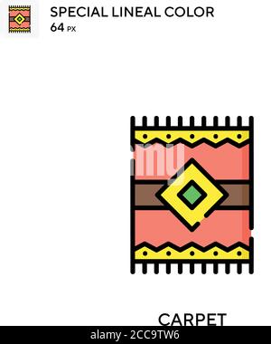Carpet cleaner Special lineal color icon. Illustration symbol design ...