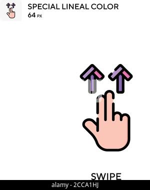 Swipe Special lineal color vector icon. Illustration symbol design ...