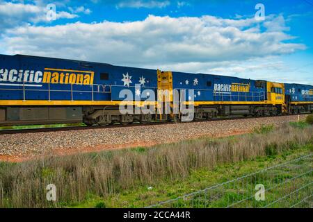 Pacific national, freight transportation, Australian train, railway in ...