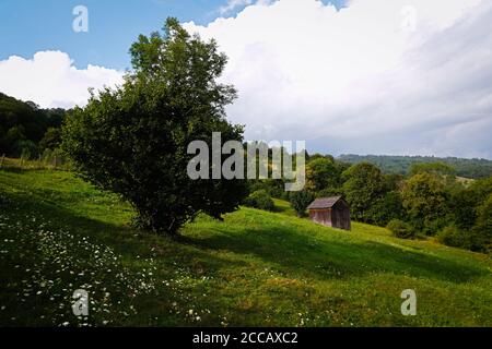 landscape in Maramures county, Romania Stock Photo - Alamy