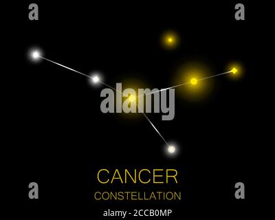 Constellation Cancer in the night sky Stock Vector Image & Art - Alamy