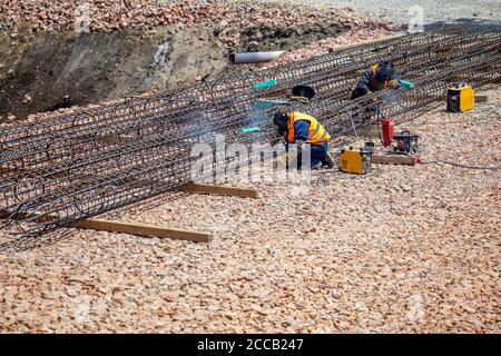 Piling of reinforcing iron Stock Photo - Alamy