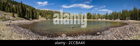 Afternoon sunny view of the Stella Lake at Great Basin National Park ...