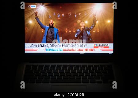 Singer John Legend and rapper Common perform during the dedication ...
