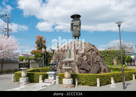 Kyoto, Japan - Shinran Statue at Honganji Suminobo Temple in Kyoto ...