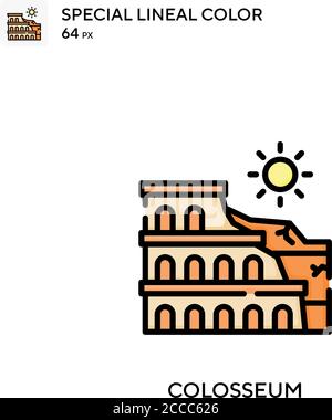 Colosseum Special lineal color icon. Illustration symbol design ...