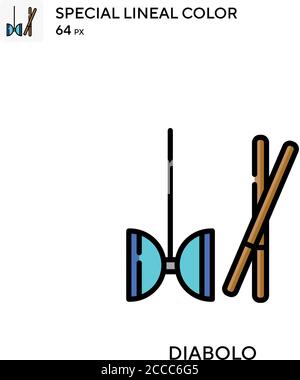 Diabolo Special lineal color icon. Illustration symbol design template ...
