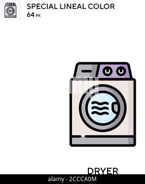 Dryer Special lineal color icon. Illustration symbol design template ...