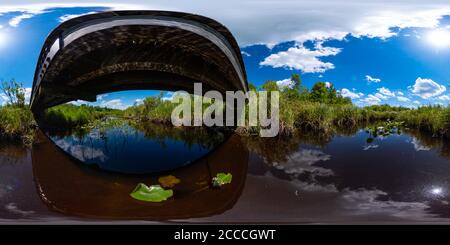 360° view of bridge over the channel - Alamy