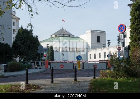 Poland: Sejm building in Warsaw, the lower house of the Polish ...
