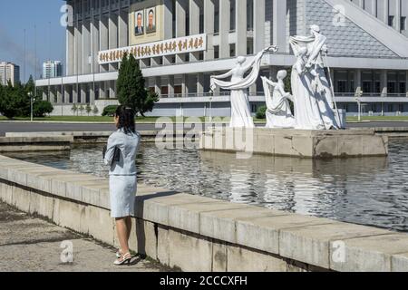 Pyongyang Indoor Stadium, North Korea Stock Photo - Alamy