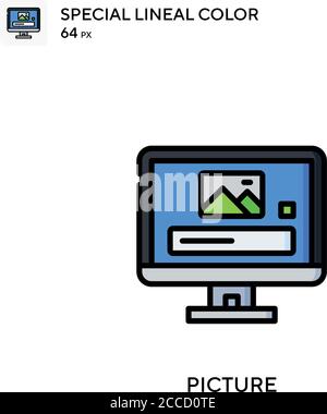 Picture Special lineal color icon. Illustration symbol design template ...