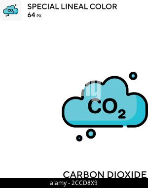 Carbon dioxide, CO2 molecule. It is carbonic anhydride, one-carbon ...