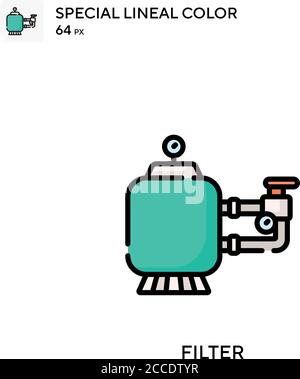 Filter Special lineal color icon. Illustration symbol design template ...