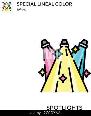 Spotlights Special lineal color vector icon. Illustration symbol design ...