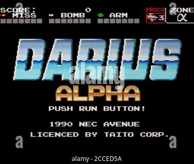 Darius Alpha - PC Engine Videogame - Editorial use only Stock Photo - Alamy