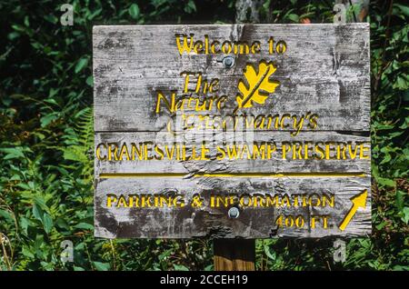 Wetlands Preservation. Cranesville Swamp Preserve, a Nature Conservancy ...