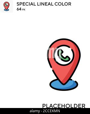Placeholder Special lineal color icon. Illustration symbol design ...