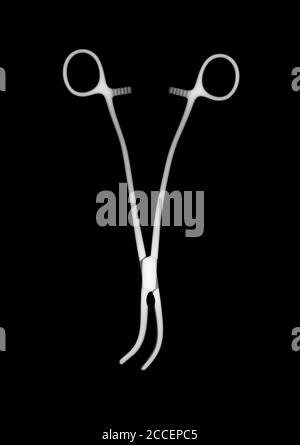 Medical forceps, X-ray Stock Photo - Alamy