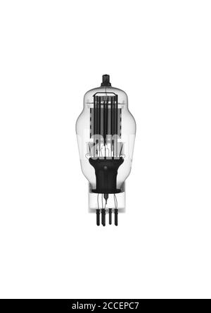 Light bulb. X-ray of an electric light bulb. Bulbs produce light from a ...