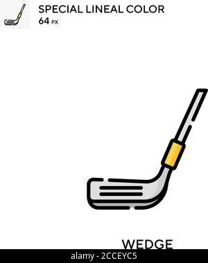 Wedge Special lineal color icon. Illustration symbol design template ...