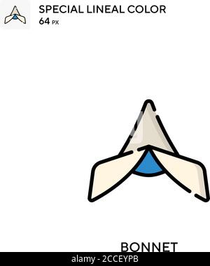 Bonnet Special lineal color icon. Illustration symbol design template ...