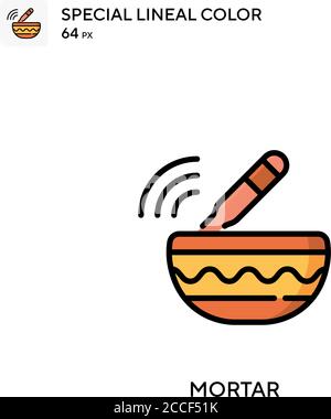 Mortar Special lineal color icon. Illustration symbol design template ...