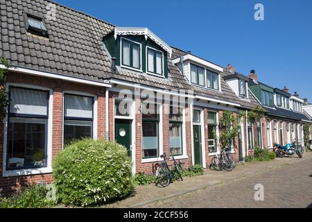 old captain's houses in Groningen, Netherlands Stock Photo - Alamy