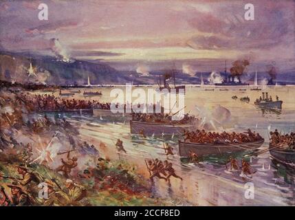 World War One Anzac Australian Camel Corps soldier giving his camel a ...