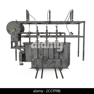 Electric transformer. The distribution of electrical energy by ...