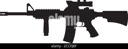 American m16 military rifle with aim, icon self defence automatic ...