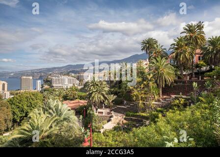 Public city park "Taoro Garden" in Puerto de la Cruz, Tenerife, Canary ...