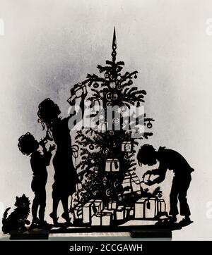 Image of Decorate Christmas tree, Happy New Year and Christmas Party ...