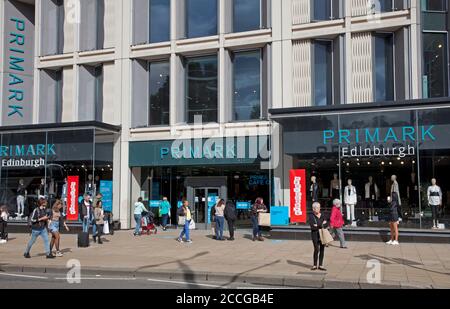 Primark shopping store Princes Street Edinburgh Scotland UK Europe ...