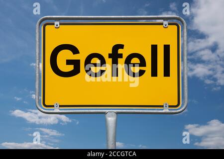 Ortstafel Gefell, Thüringen, Deutschland | Place name sign Gefell ...