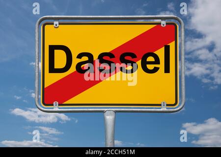 Ortstafel Dassel, Niedersachsen, Deutschland | Place name sign Dassel ...