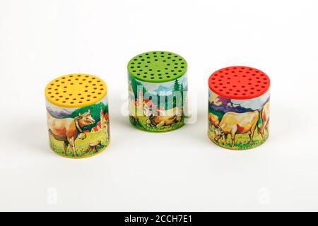 Cow sound of mooing simulation childs toy. Three colours. Sound holes ...