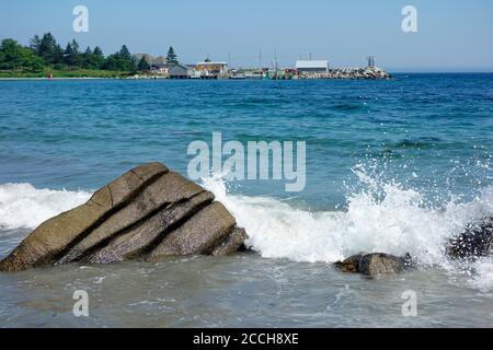 Hunts Point wharf, Hunts Point, Nova Scotia, Canada Stock Photo - Alamy