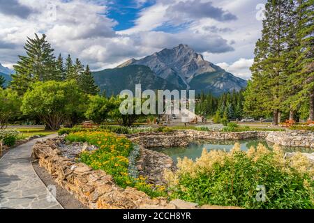 The Cascades of Time Gardens in the Banff Townsite, Banff, Alberta ...