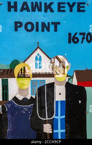 Hawkeye Point, highest point in Iowa Stock Photo - Alamy