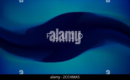 Blue gradient fluid background. Fluid colors 3d graphic gradient ...