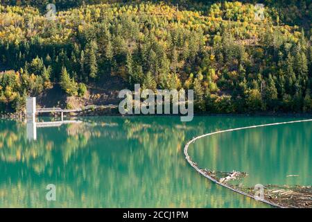 Terzaghi Dam and Carpenter Lake Reservoir in British Columbia, Canada ...