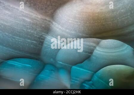 Seasonal ice cave formed by melting from the flowing Cispus River, Goat ...